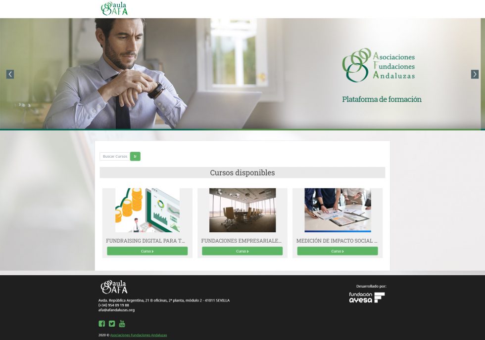 Plataforma Formación | Aula Virtual AFA | Fundación Ayesa Plataforma Formación | Aula Virtual AFA | Fundación Ayesa